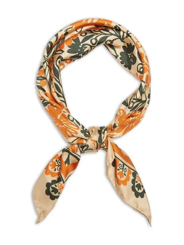 La DoubleJ Forest Graphic-print Scarf - Neutrals