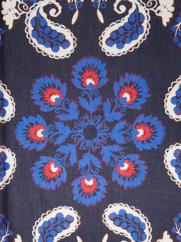 La DoubleJ Forest Bandana-print Scarf