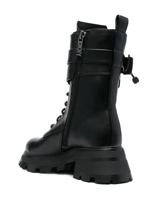 Dkny 55mm Buckle-detail Combat Boots