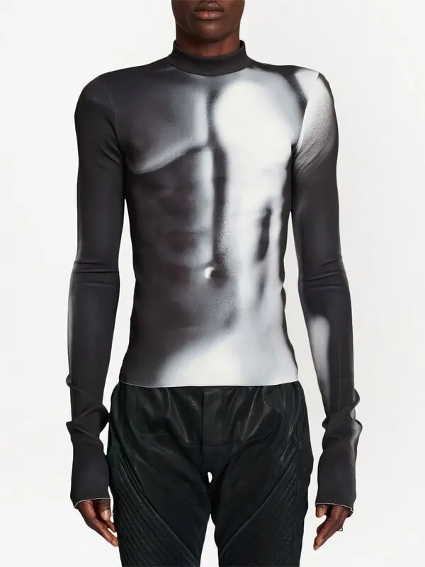Balmain Body-print Long-sleeve T-shirt