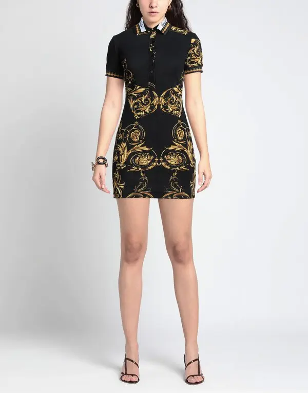 Versace Mini T-shirt Dress - Black