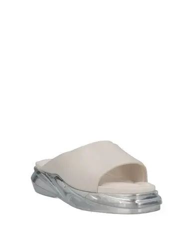 1017 Alyx 9sm Leather Slide Sandals - White