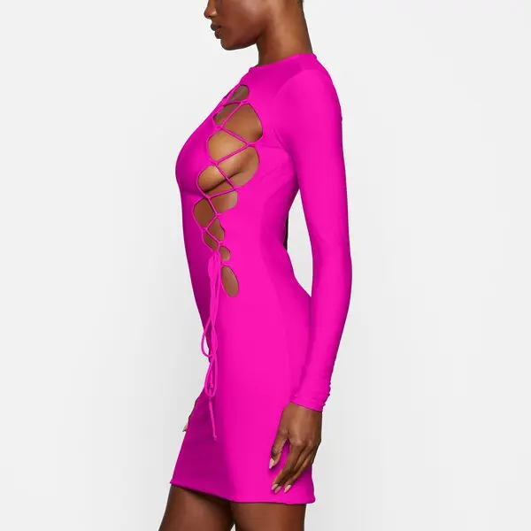 red cocktail mini dress Women's Love Letters Red Corset Bubble Mini Dress | Size: M