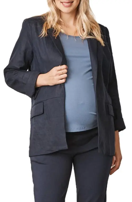 ANGEL MATERNITY Linen Blazer