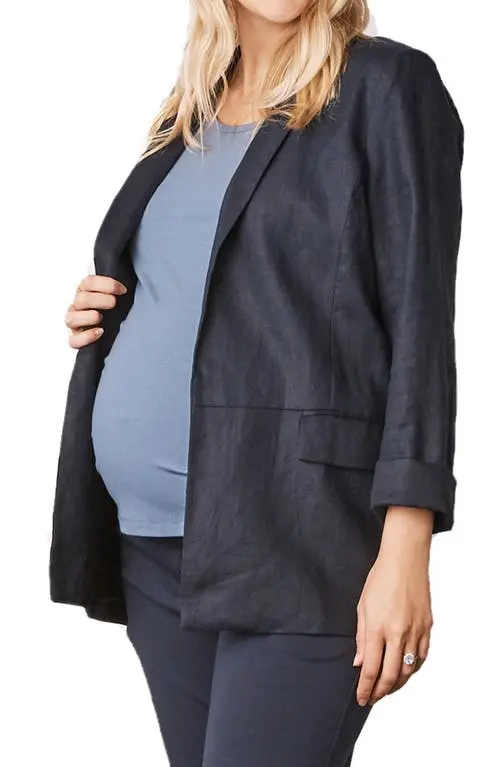 ANGEL MATERNITY Linen Blazer