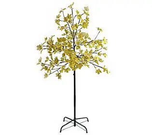 NORTHLIGHT 5' Pre-lit Led Harvest Maple Leaf Tr Ee White Lights - One-color