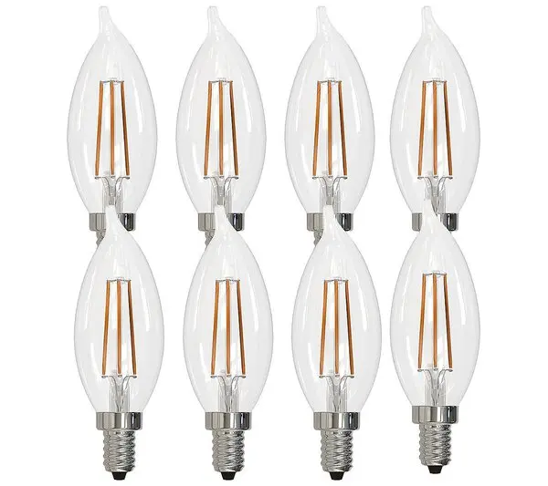 BULBRITE 4.5w Warm White Ca10 Led Chandelier Li Ht Bulbs 8pk - One-color