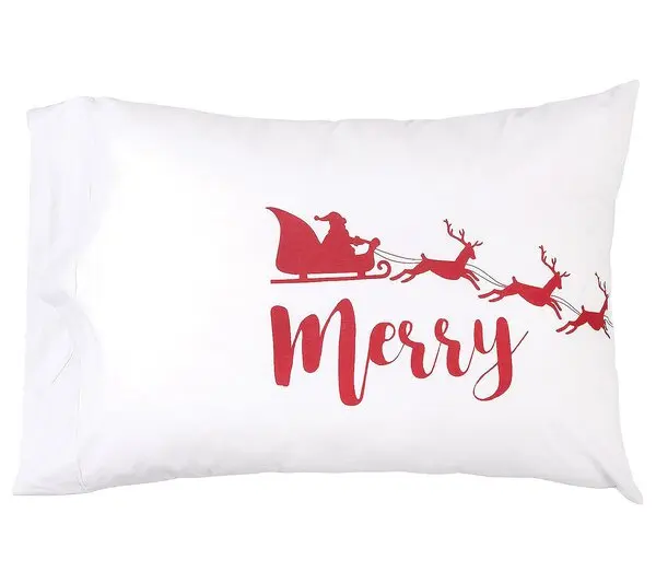 C&F HOME 20' X 30' Merry Christmas Pillowcase S Et
