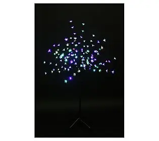 NORTHLIGHT 4' Lighted Cherry Blossom Flower Tre