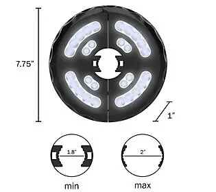 PURE GARDEN Cordless Rechargeable Patio Umbrell A Light