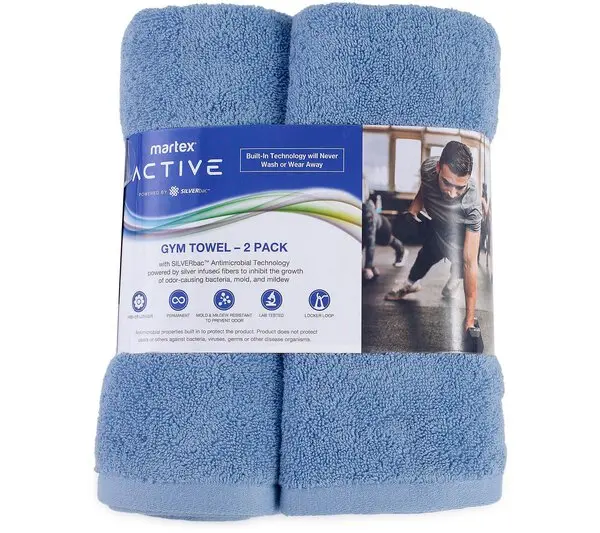 MARTEX Purity Fitness Towel 2-pack