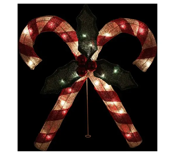 NORTHLIGHT 26' Red/white Candy Cane Lighted Out Oor Decor