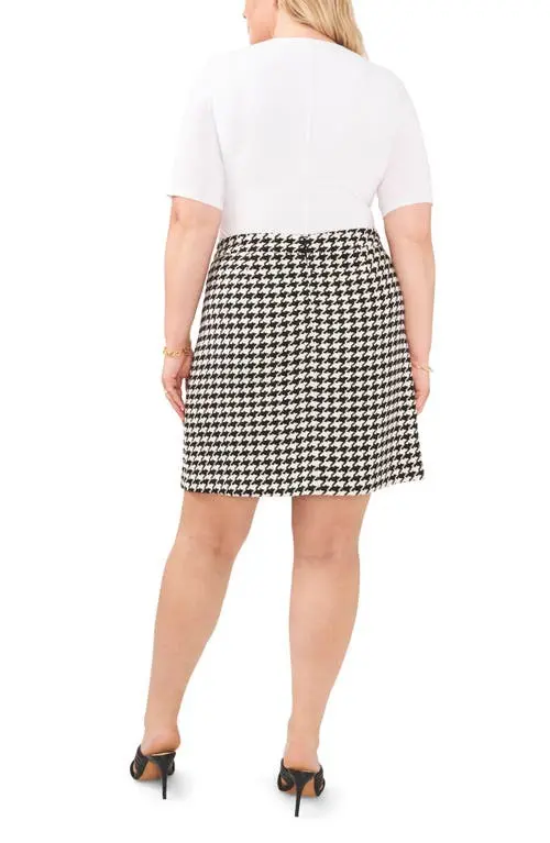 Vince Camuto Houndstooth Miniskirt