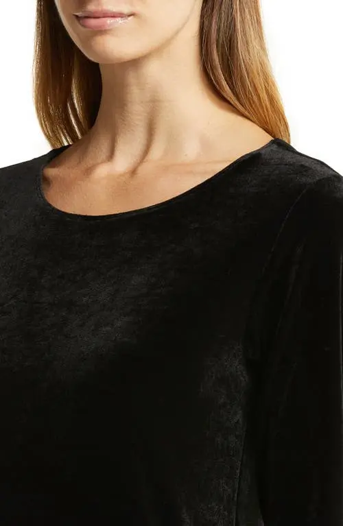 Natori Natalie Long Sleeve Velvet Lounger Nightgown