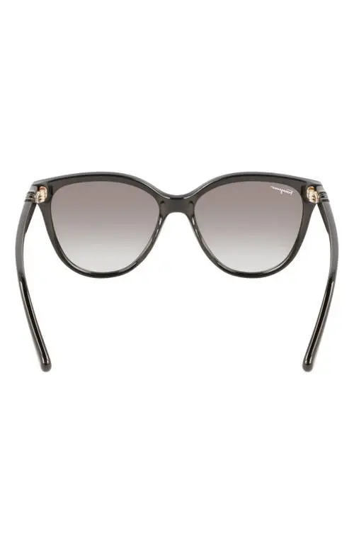 FERRAGAMO 57mm Gradient Cat Eye Sunglasses