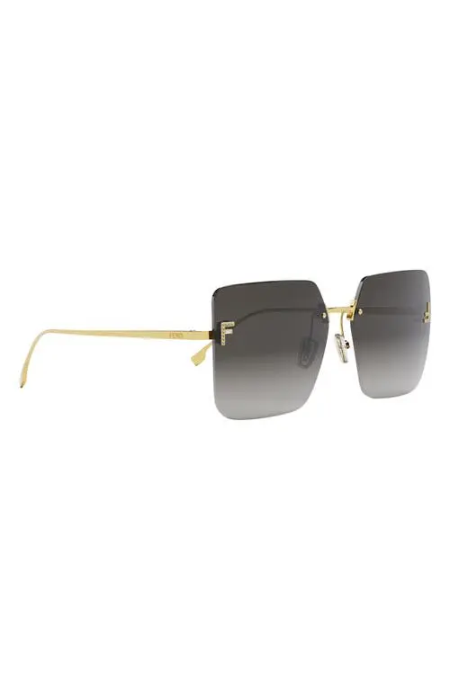 Fendi First Rimless Sunglasses - Shiny Endura Gold Metal