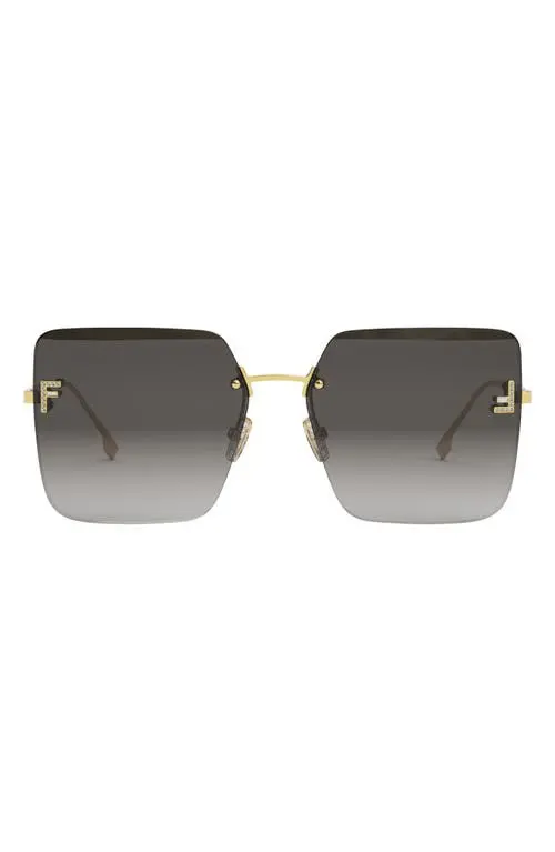 Fendi First Rimless Sunglasses - Shiny Endura Gold Metal