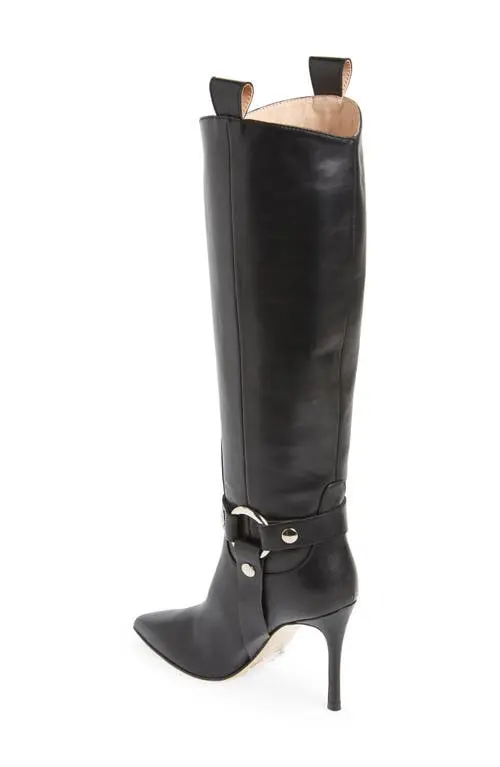 BEAUTIISOLES Phoebe Knee High Boot - Black Soft Leather