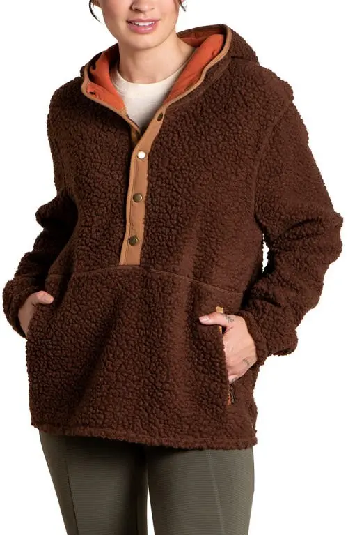 TOAD&CO Fleece Hoodie - Dark Roast