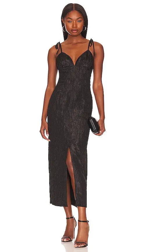 white christmas dresses Printed Pleated Dress – BCBGMAXAZRIA