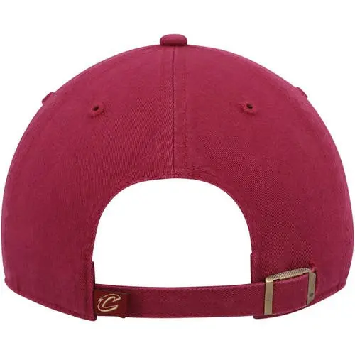 '47 Wine Cleveland Cavaliers Team Logo Clean Up Adjustable Hat