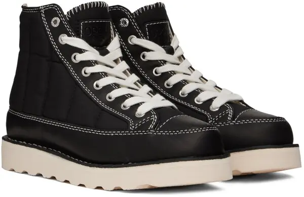 Good News Roopa Quilted Boots Men\'s Size 9 Black White Puffer Amazon.com | GOOD NEWS Mens Roopa Ankle Boots Black | Boots main image 3