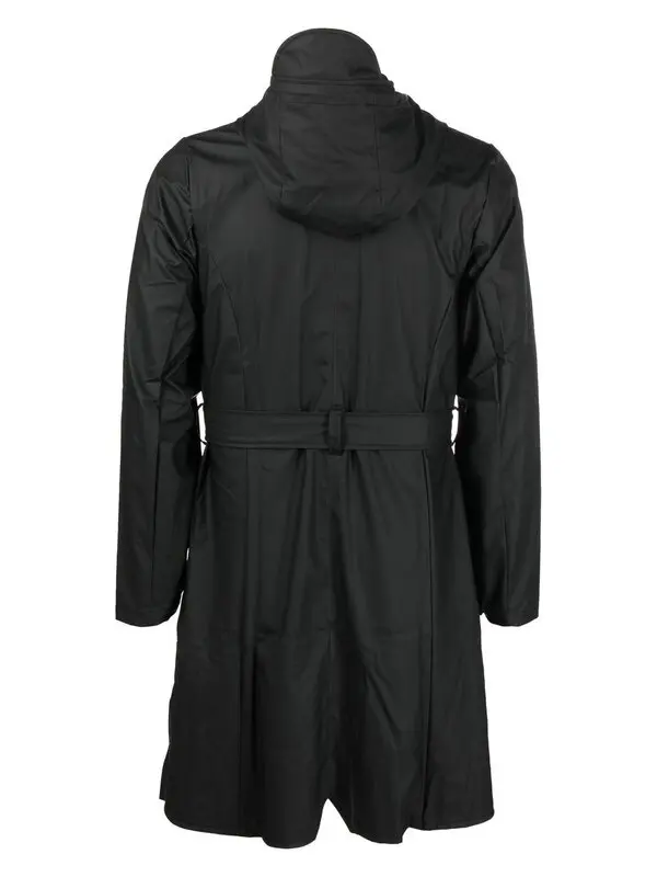 Rains Curve Waterproof Coat - Black