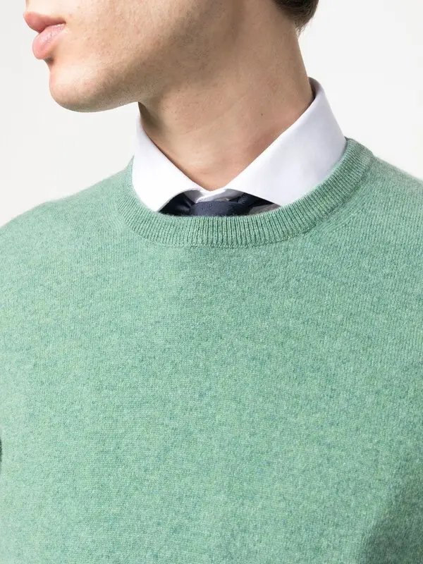 Fedeli Fine Knit Cashmere Jumper - Green
