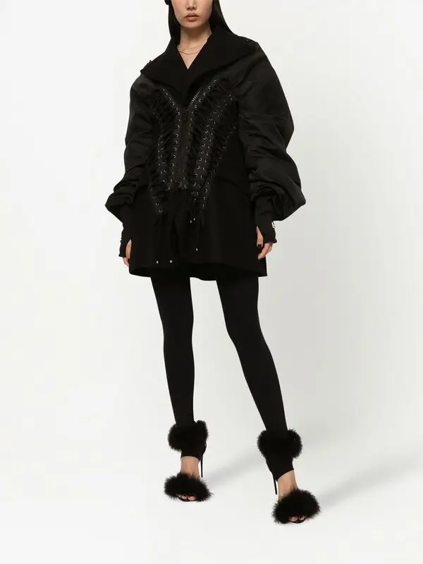Dolce & Gabbana Lace-up Bomber Jacket