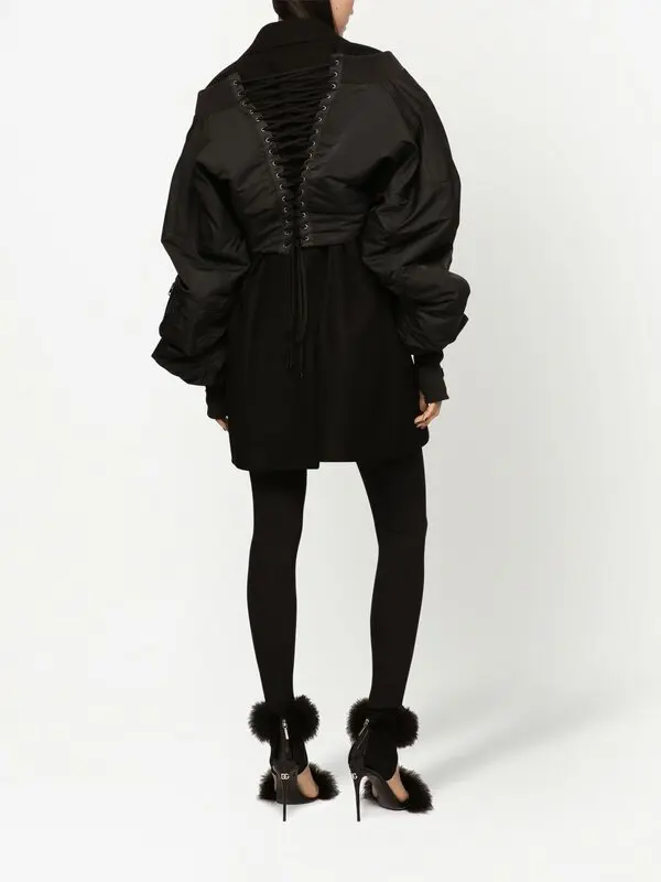 Dolce & Gabbana Lace-up Bomber Jacket