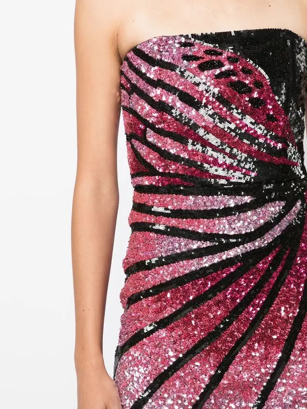 strapless open back dress Raelle Embellished Knit Dress – Retrofete main image 0