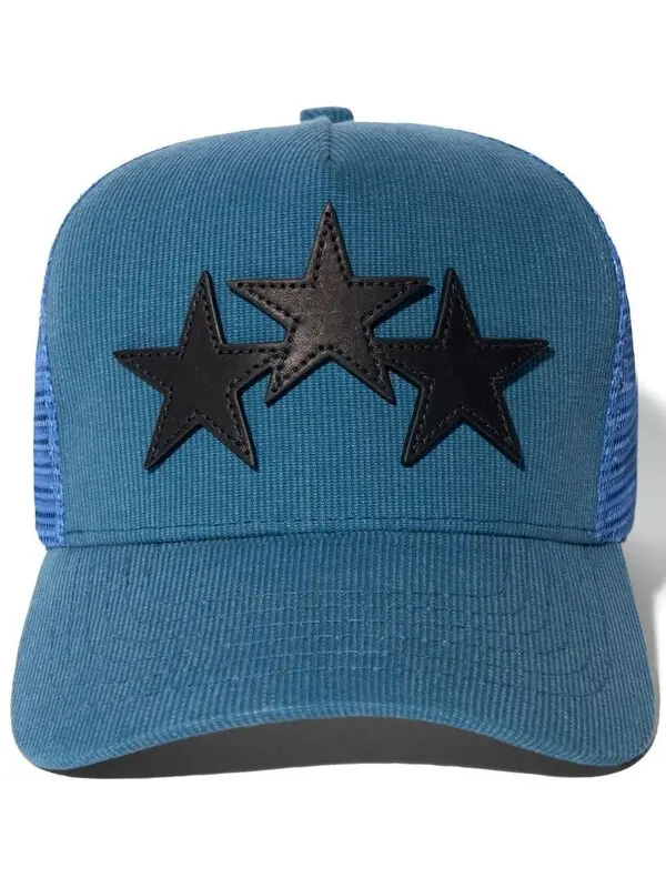 Amiri Three Star Trucker Hat - Blue