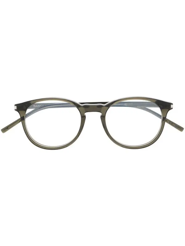 Saint Laurent Round-frame Glasses - Green