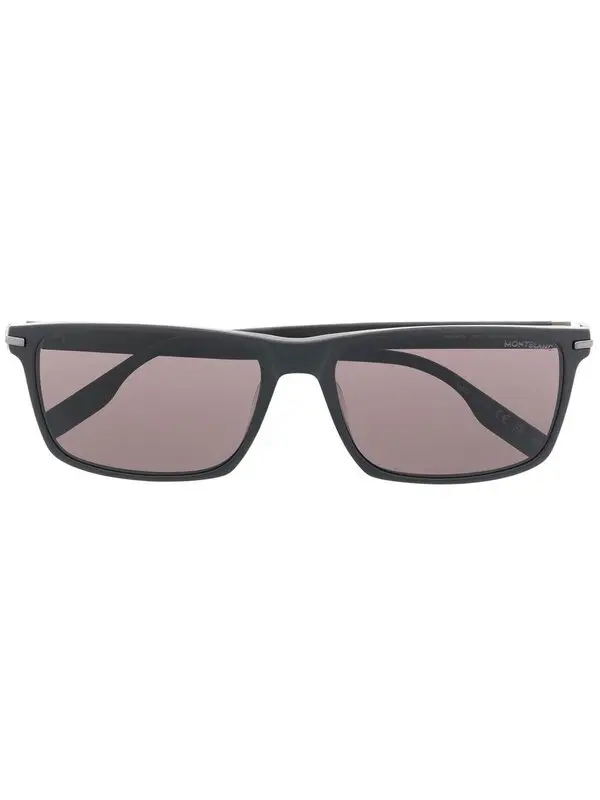 Montblanc Rectangular-frame Sunglasses - Black