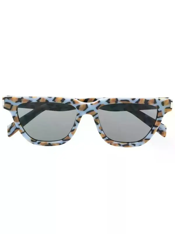 Saint Laurent Sulpice Marbled Sunglasses - Neutrals