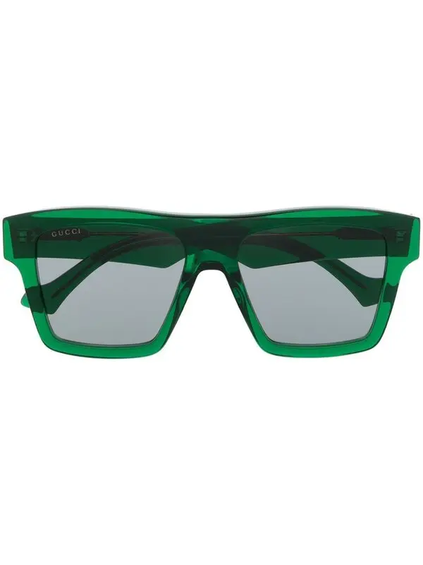 Gucci Square Frame Sunglasses - Green