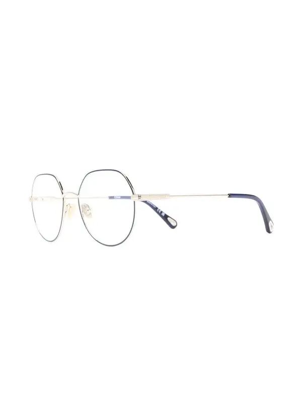 Chloé Round-frame Glasses - Blue