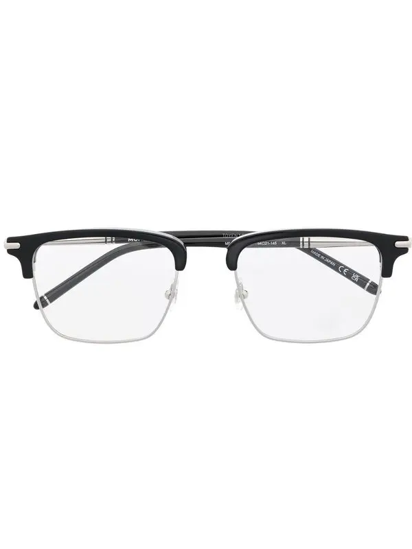 Montblanc Square-frame Eyeglasses - Black