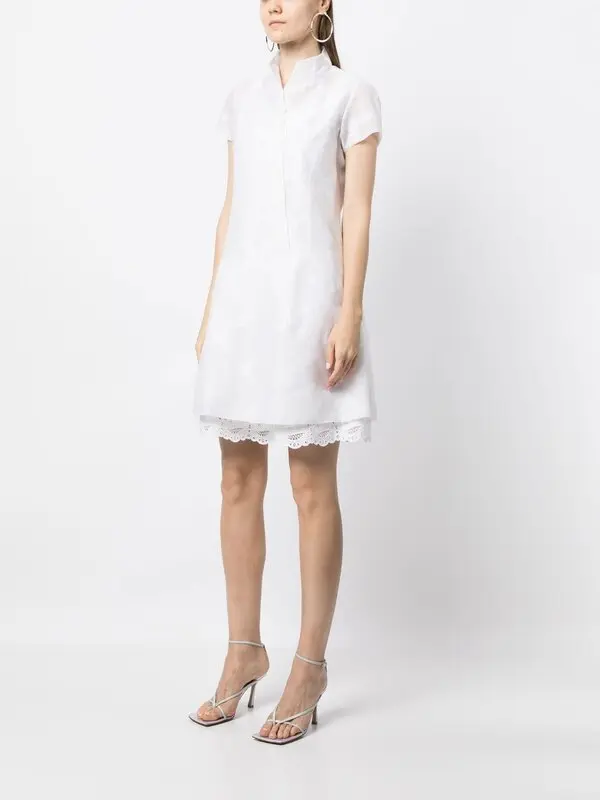 Shiatzy Chen Lace-underlay Dress