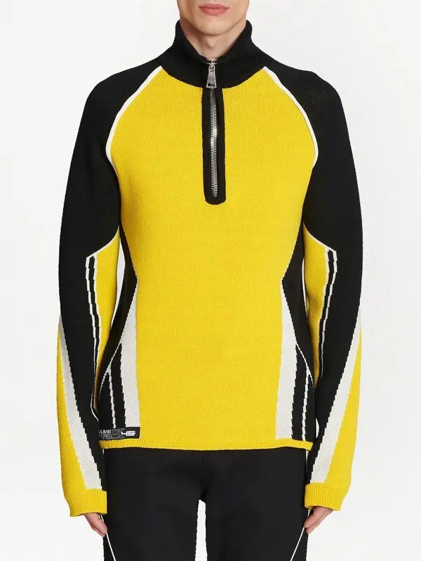 Balmain Color-block Zip-up Jumper