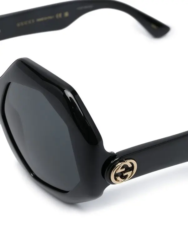 Gucci Geometric Frame Sunglasses