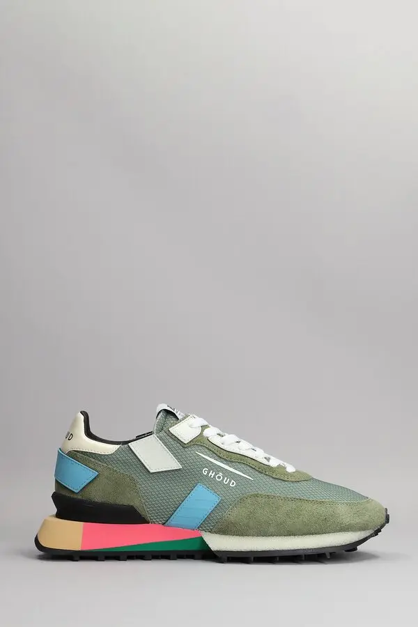 GHOUD VENICE Rush Sneakers In Suede And Fabric