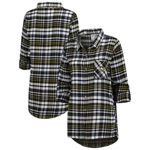 CONCEPTS SPORT Pittsburgh Penguins Mainstay Flannel Nightshirt