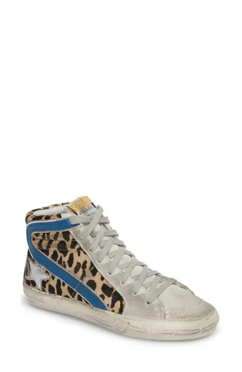 GOLDEN GOOSE Genuine Calf Hair High Top Sneakers