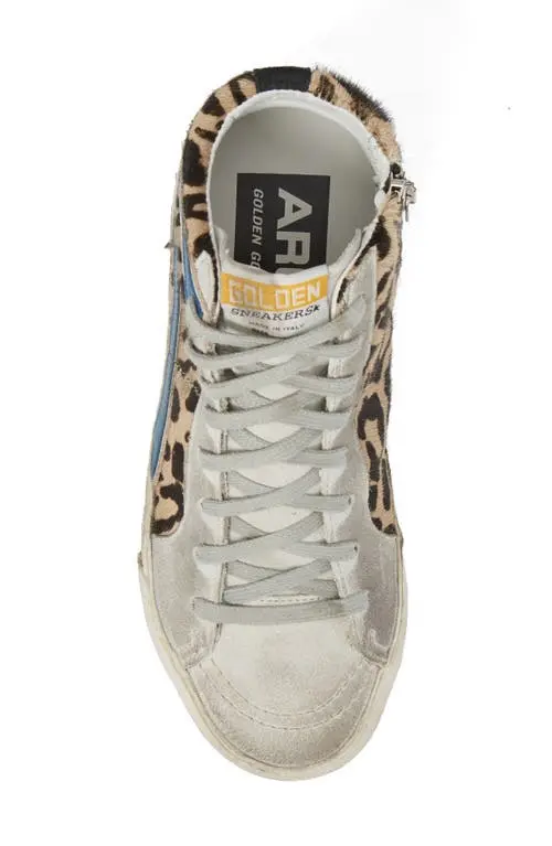 GOLDEN GOOSE Genuine Calf Hair High Top Sneakers