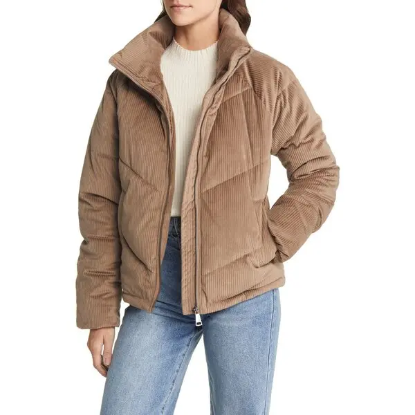 Vero Moda Debbie Harlie Corduroy Puffer Jacket