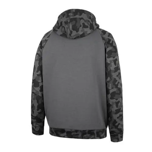 COLOSSEUM Iowa Hawkeyes Oht Military Appreciation Camo Stack Raglan Pullover Hoodie