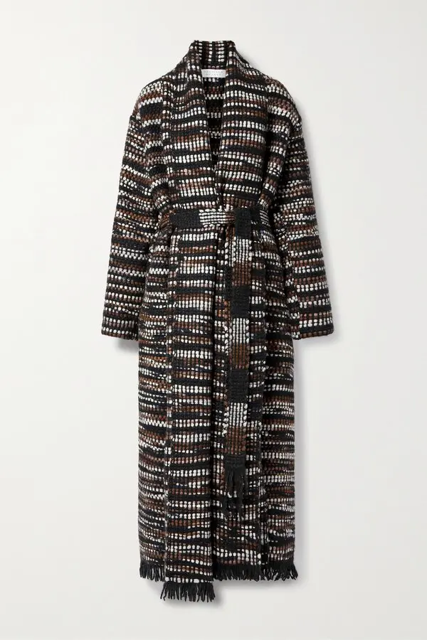 Gabriela Hearst Larkin Fringed Cashmere Cardigan