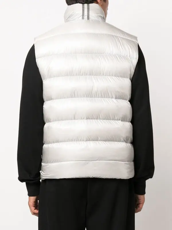 Canada Goose Crofton Logo-patch Padded Gilet - Silver