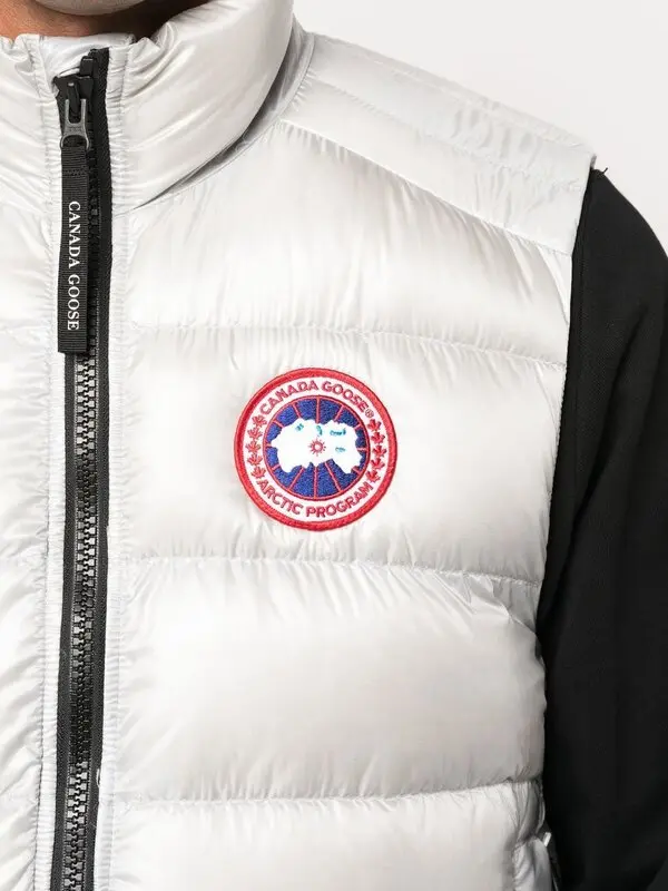 Canada Goose Crofton Logo-patch Padded Gilet - Silver